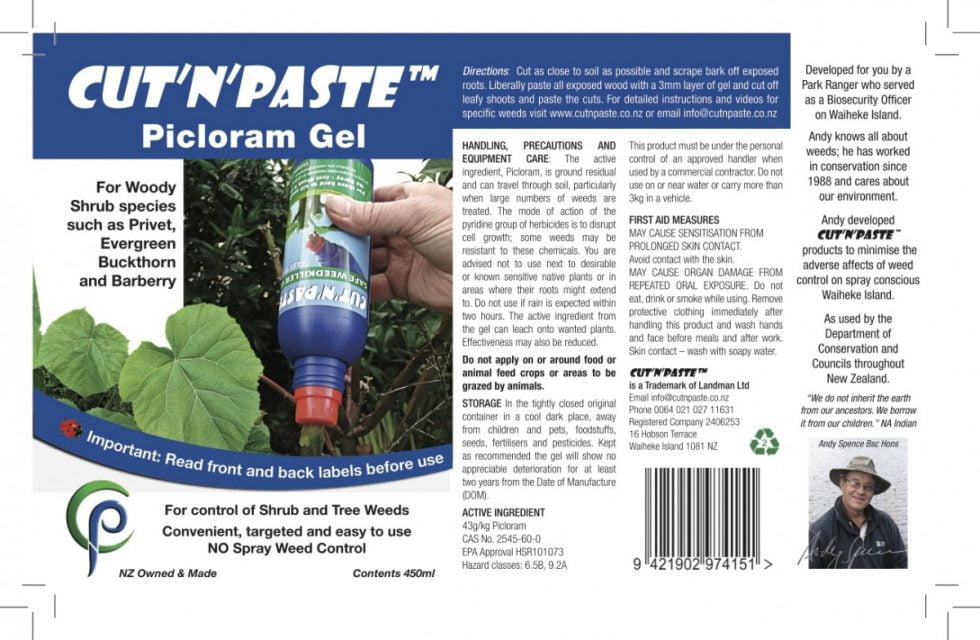 Try Cut'n'Paste Picloram Gel and be Vigilant with weeds - Cut'n'Paste ...